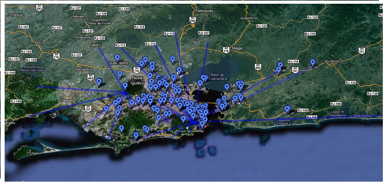 MAPA DA COBERTURA DO SINAL DIGITAL DO RIO DE JANEIRO :: BELL HDTV